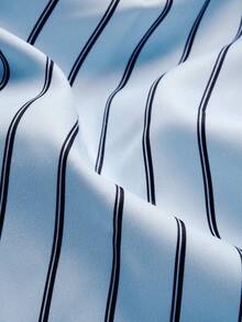 Airaco Damen gestreiftes Hemd mit Drop Shoulder, Langarm, Raffung und ...