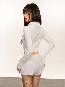 Rina Fox Neues Mode Zopfstrick Rollkragen Pullover Set | aktuelle ...