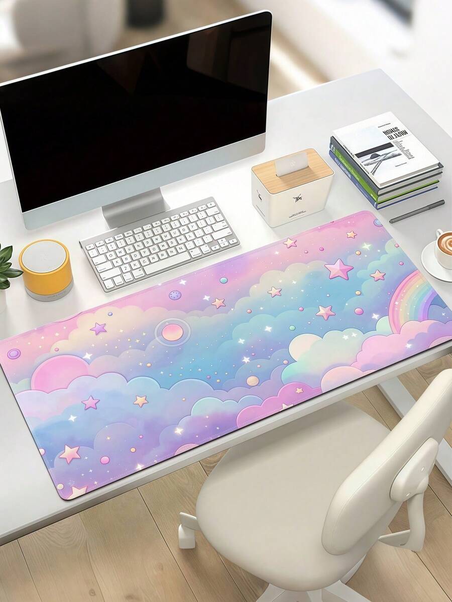 Candy Clouds Mouse Pad, Large Desk Mat, Keyboard Pad, Locked Edge Anti ...