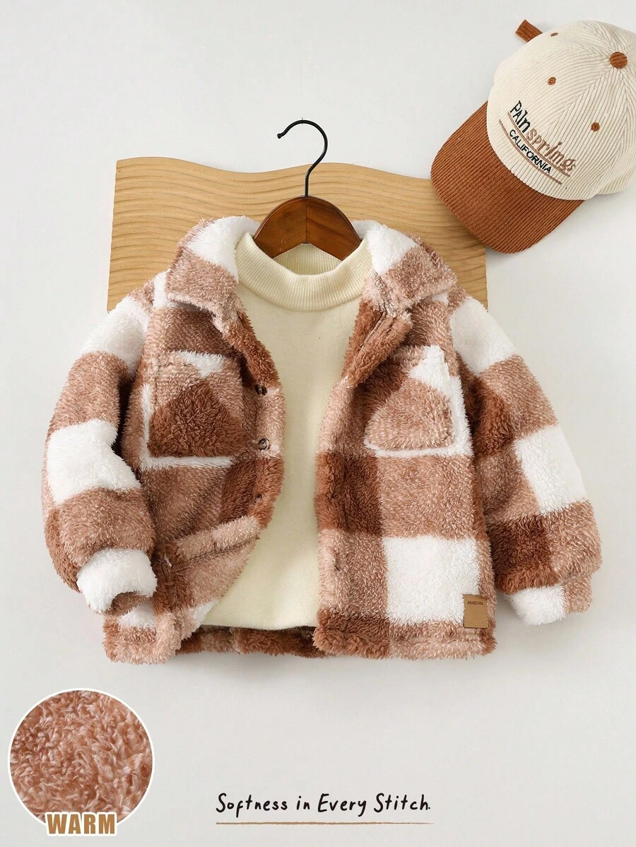 Cozy Pixies Kleine Jungen Karierter Thermisch Gefütterter Dicker ...