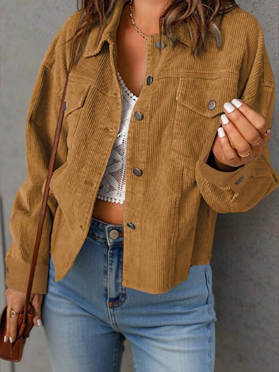 EMERY ROSE Chaqueta corta casual y vintage para mujer, otoño | Mode de ...