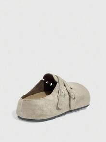 Solecia Sandálias Femininas Planas Confortáveis de Dedo Fechado com ...