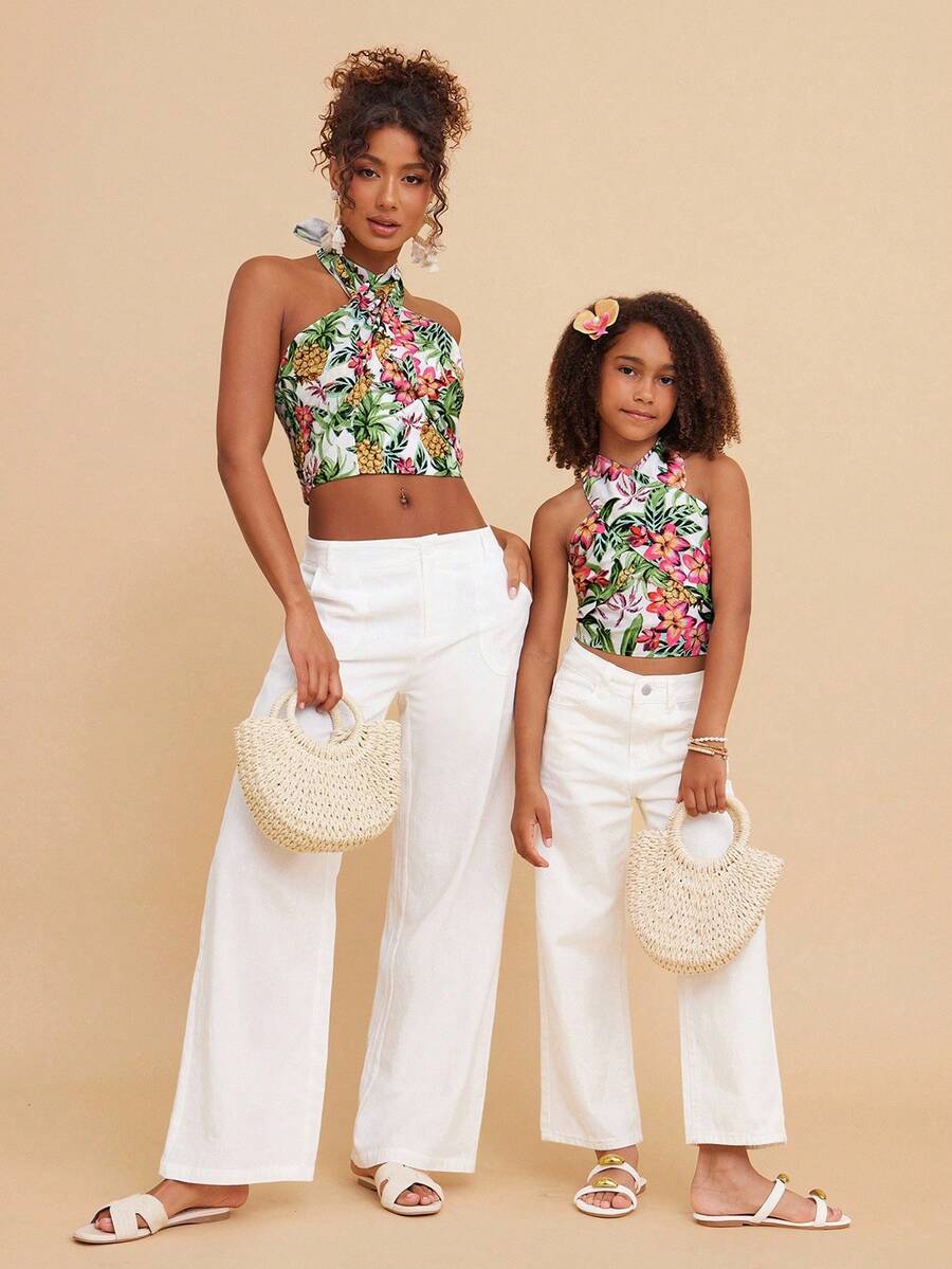 Travachic KIDS Tween Girl Casual Floral Print Camisole Mommy And Me ...