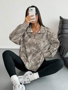 INAWLY Women's Hoodie / Half-Zip Casual Crew Neck Sports Top / Full ...