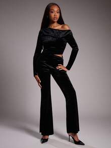 NYA SZN Zusammenpassendes Set (Top/Hose) Top mit asymmetrischem Langarm ...