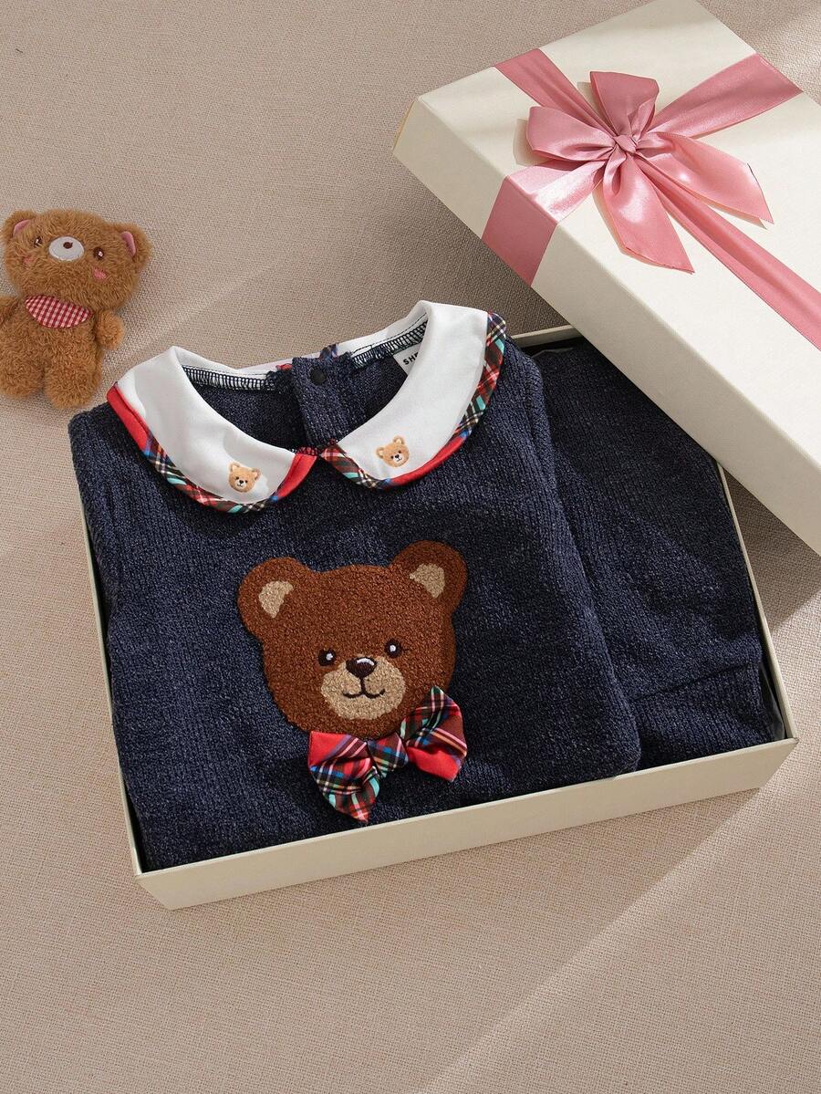Souflis Souflis 2pcs/Set Toddler Boys' Vintage French 2025 Autumn ...