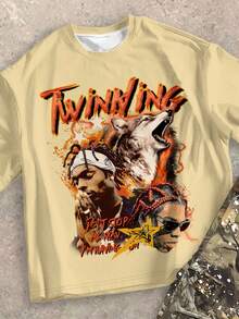 SHEIN Bolty 2pcs Tween Boys Crew Neck T-Shirt And Flare Pants Casual ...