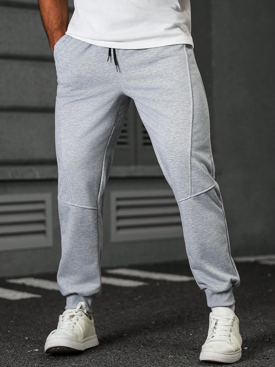 Manfinity Homme Men's Casual Minimalist Sports Drawstring Waist Slant ...