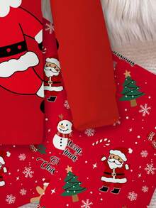 SHEIN Young Boy's Snug Fit Christmas Themed Graphic Print Long Sleeve ...