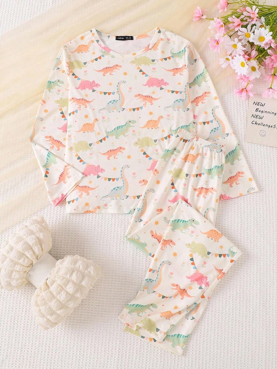 Girls Dinosaur Pajamas