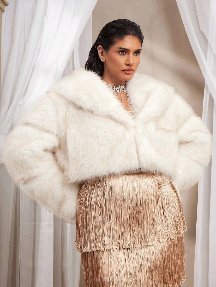 VOLUPTÉ CURVE Chaqueta de invierno de talla grande con diseño de ...