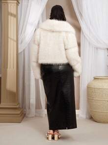 VOLUPTÉ CURVE Chaqueta de invierno de talla grande con diseño de ...