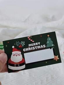 50pcs/30pcs Christmas Scratch Cards With Santa Claus & Christmas Tree ...