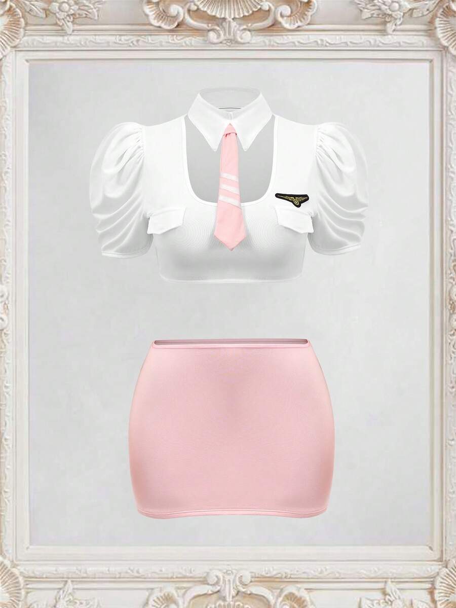 Fantasy Costume Fantasy Costume ชุดชั้นในเซ็กซี่ไซส์ใหญ่ (เสื้อ ...
