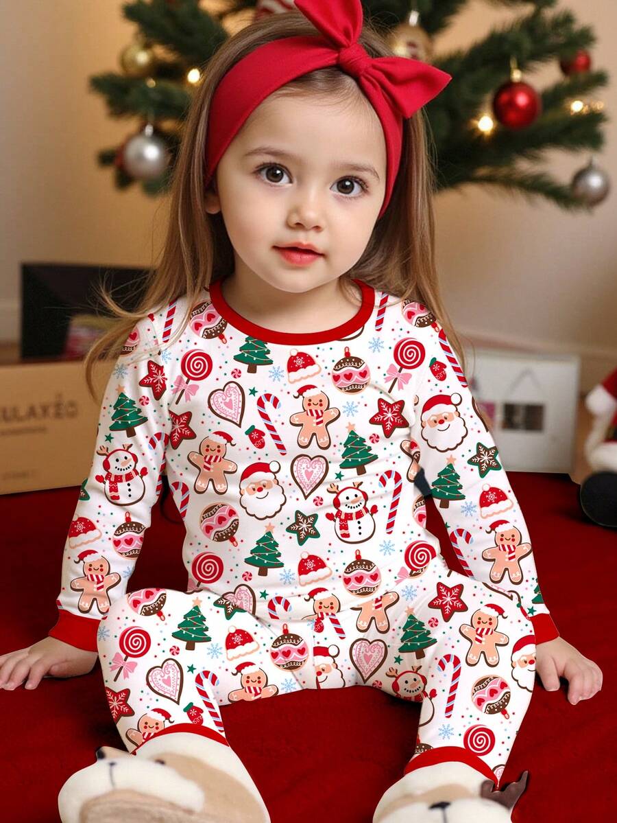 SHEIN Merry Christmas Young Girl Casual Minimalist Christmas Cute ...