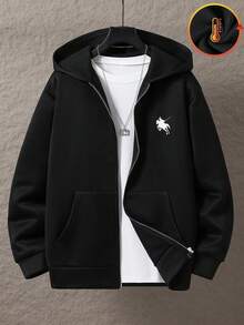 SHEIN Teen Boy Minimalist Oversized Sweatshirt With Contrast Horse ...