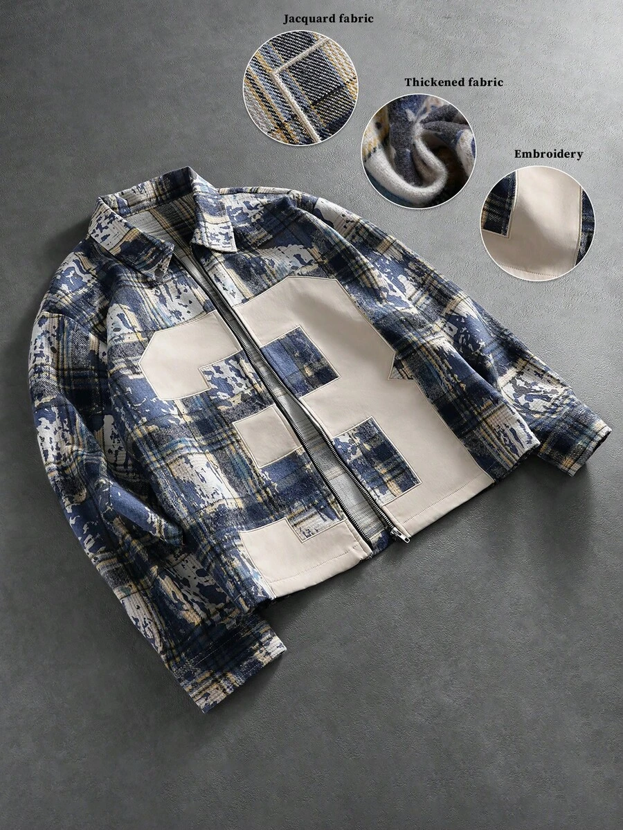 PAVTROS Men's Vintage Checkered Shirt,Baggy,Grunge,Long Sleeve Shirts ...