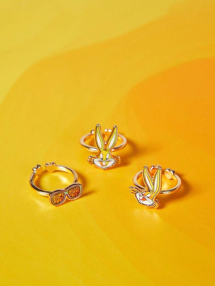LOONEY TUNES X SHEIN Anel Aberto Feminino | SHEIN Brasil