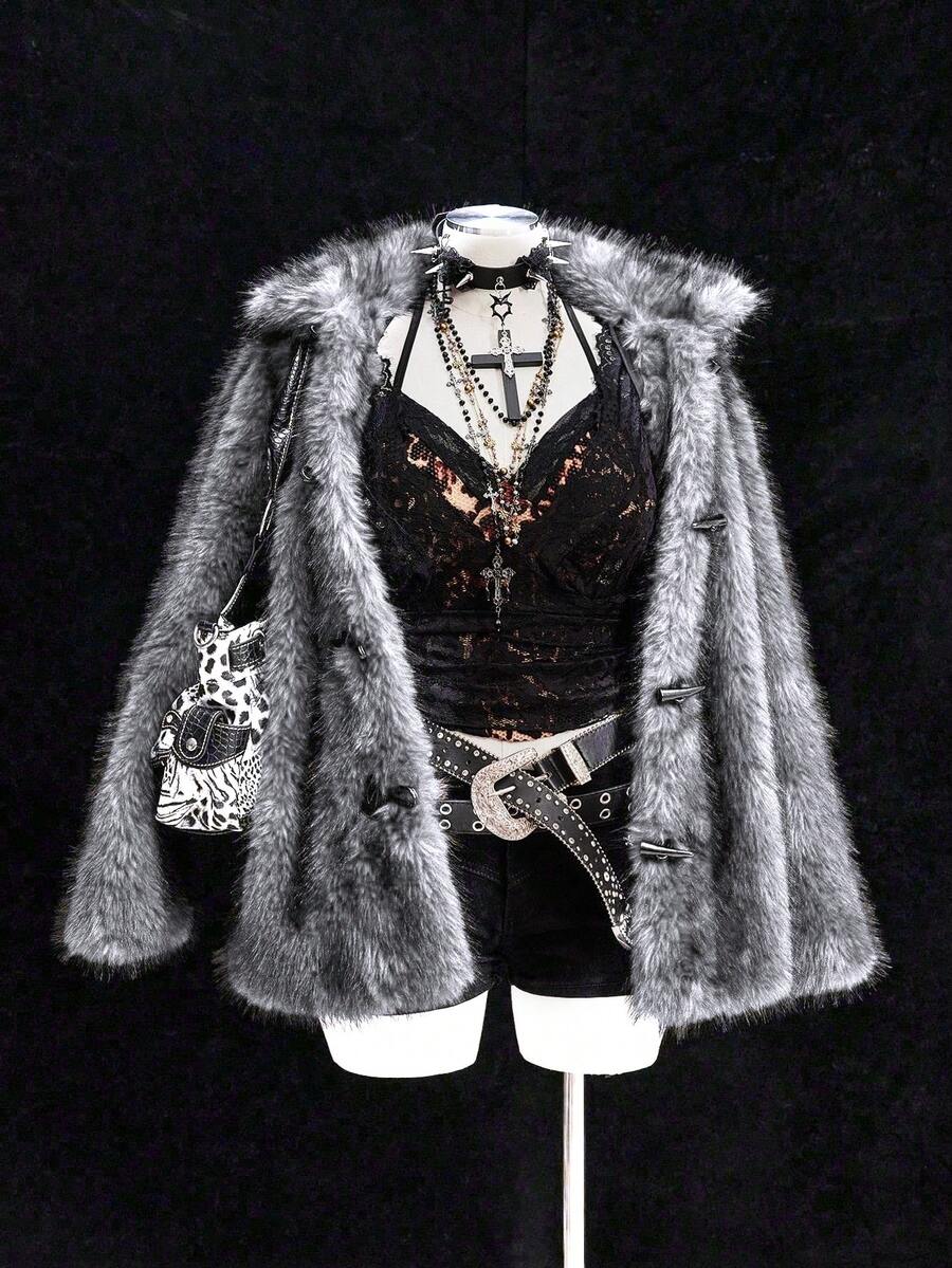 Sunspun Chaqueta corta holgada informal | Moda de Mujer | SHEIN México