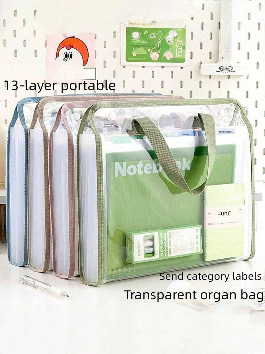 Large Capacity, Vertical File Organizer -13 Pockets, Expandable Folders ...