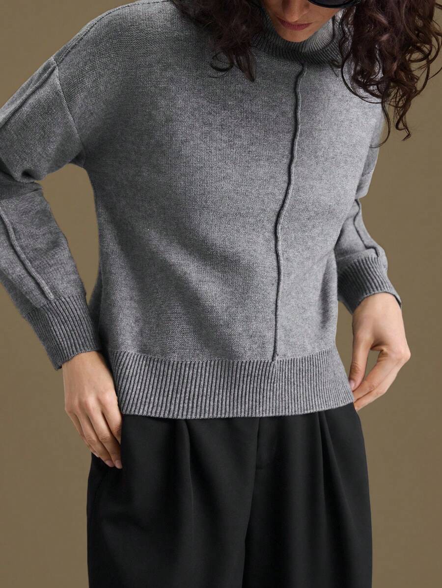 Ontre 2025 Nuevas Llegadas, Ropa de Mujer para Otoño/Invierno, Tela de Mezcla de Lana, Adecuada ...