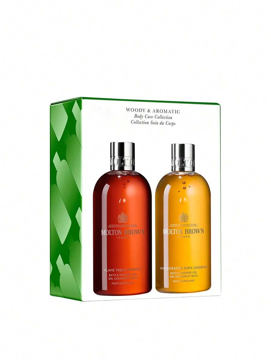 Molton Brown Floral & Woody Body Care Collection Gift Set 2 x 300 ml ...