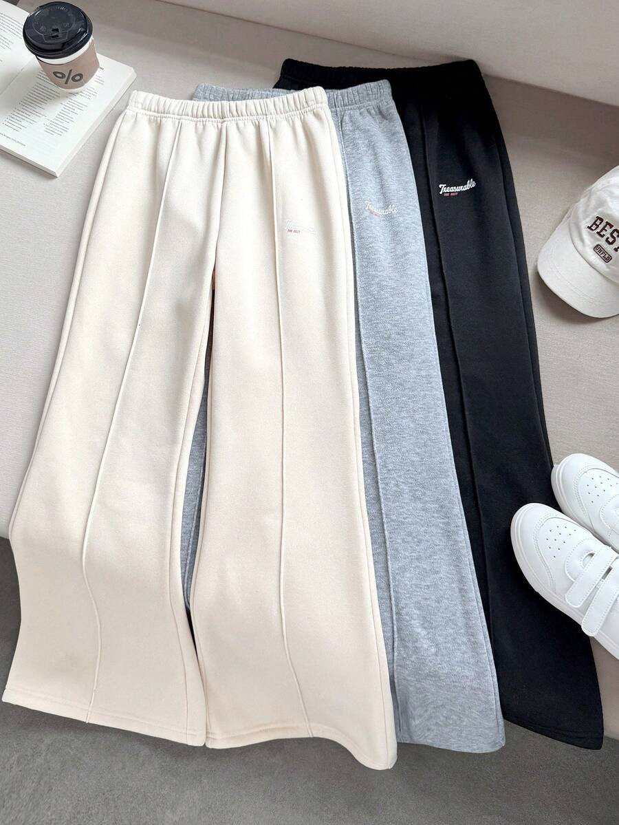 SHEIN Vacaura 3pcs Girls Leggings Set, Fashionable Flared Pants Design ...