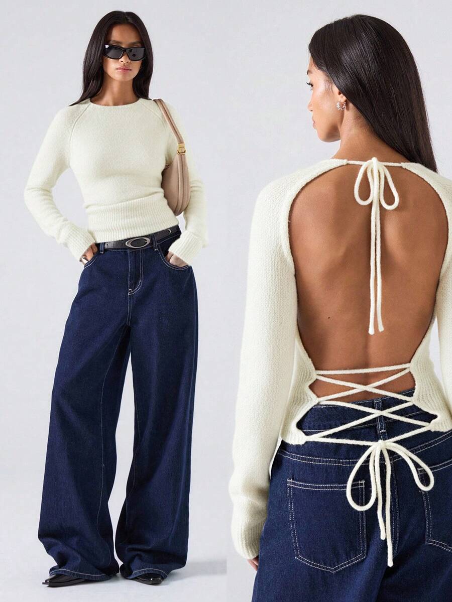 LYSMO 2025 Nuovo Maglione casual autunnale da donna sexy color ...