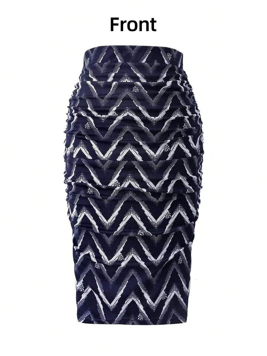 SHEIN Women Fitted Shirring Sexy Skirt, Fashion For Summer | SHEIN