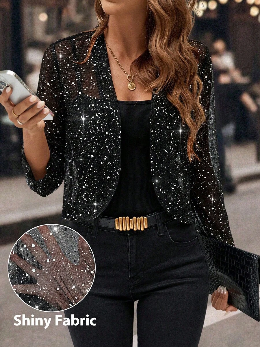 Editum Chaqueta de cárdigan de manga larga para mujer, informal para ...