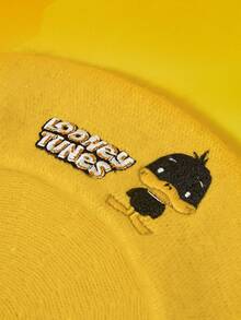 LOONEY TUNES X SHEIN Berretto basco carino con ricamo di lettere e ...