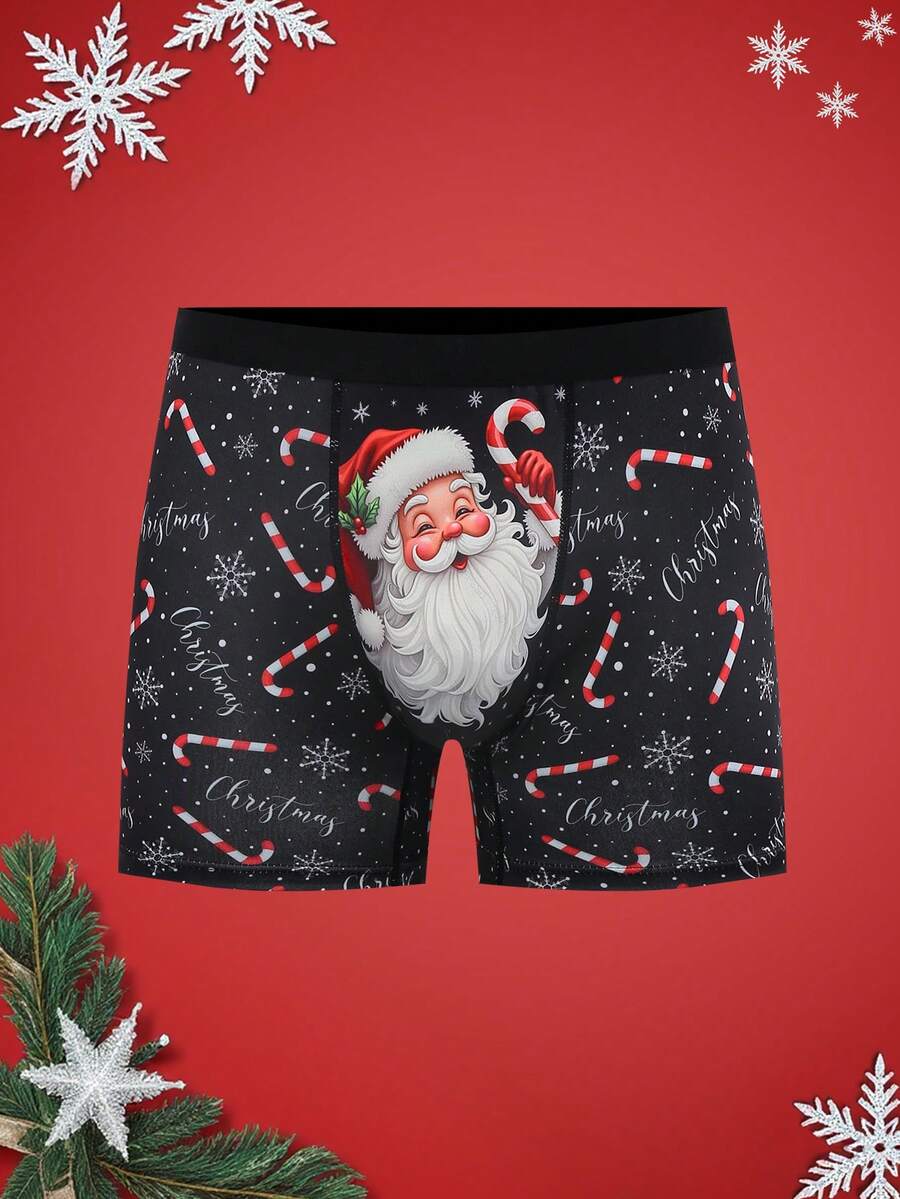 NotGurli Christmas Funny Print Cartoon Quirky Santa Claus, Gift Box ...