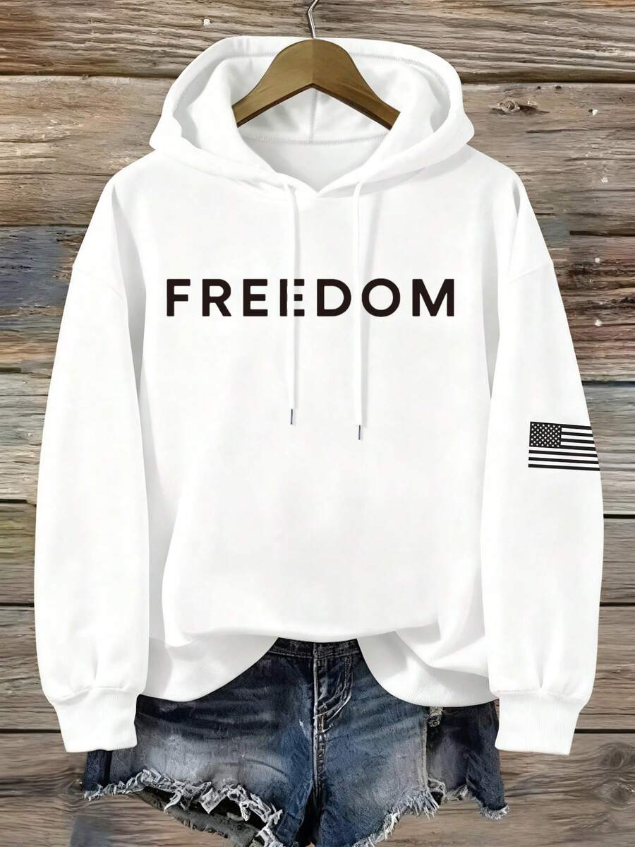EMERY ROSE American Patriot Freedom Unisex Hoodie Inspired By Charlie ...
