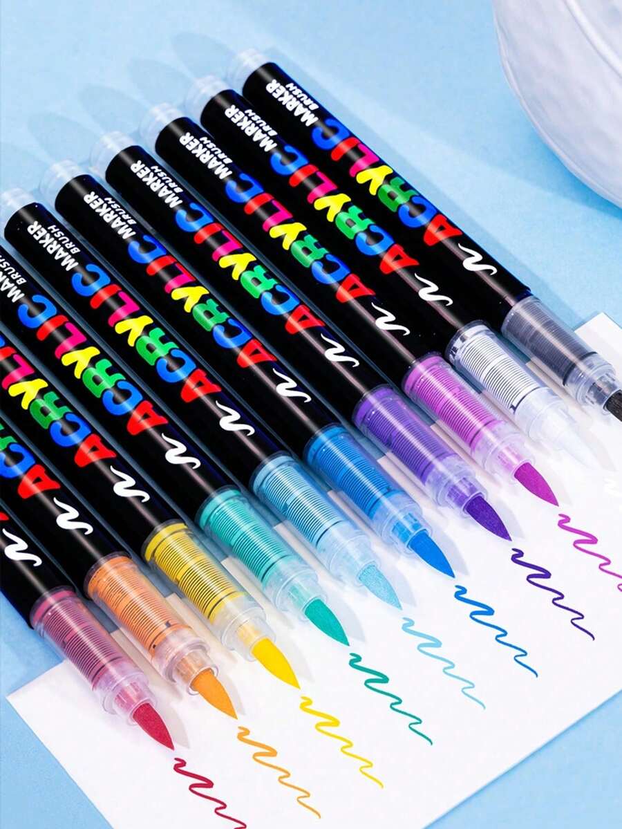 72/60/36/24/12 Color Direct Liquid Acrylic Marker Pens, Students Use ...
