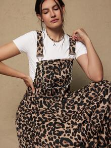 Freevana Modisches Pendlerkleid mit Leopardenmuster in Große Größen ...