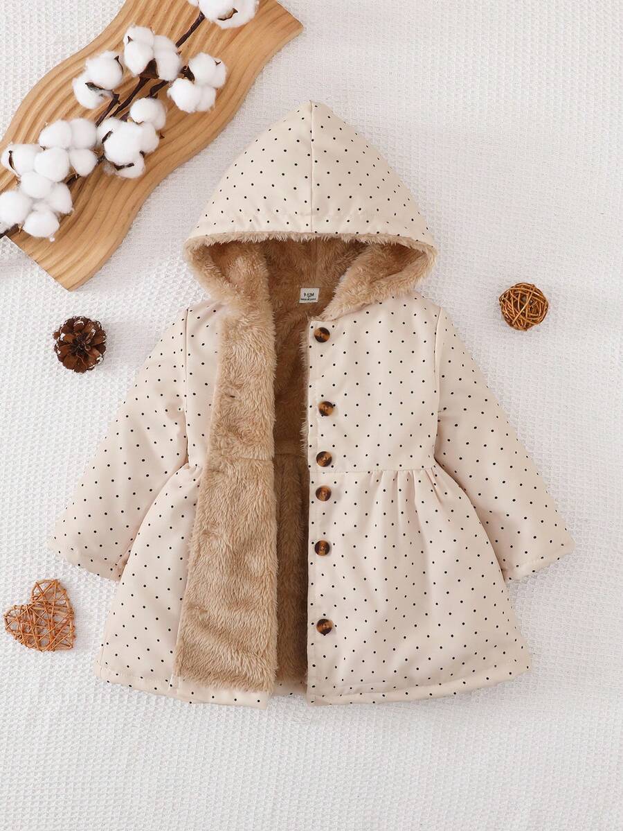 SHEIN Playful Pals Giacca con cappuccio a maniche lunghe imbottita ...