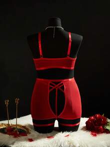 SpicyHot 5 Stücke Sexy Dessous Set in Große Größen (Bügelloser BH ...