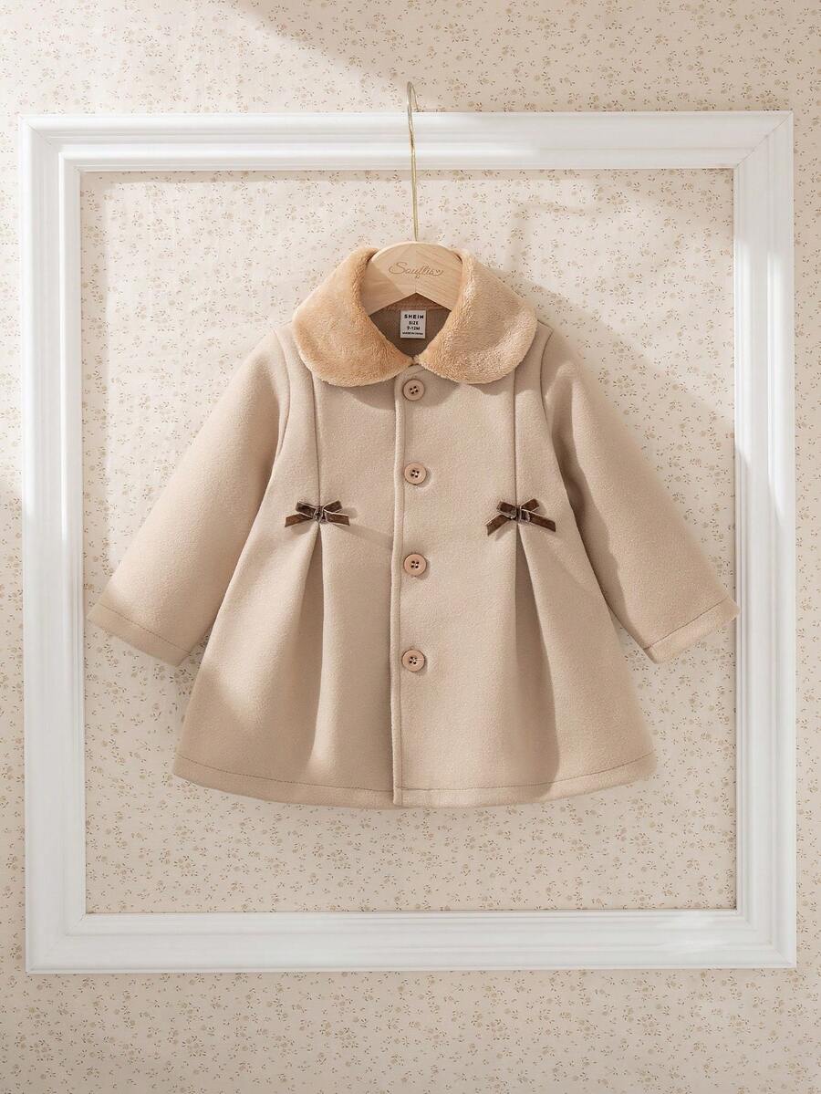 Souflis Casaco Longo de Manga Comprida Retrô Francês Grosso, Adequado ...