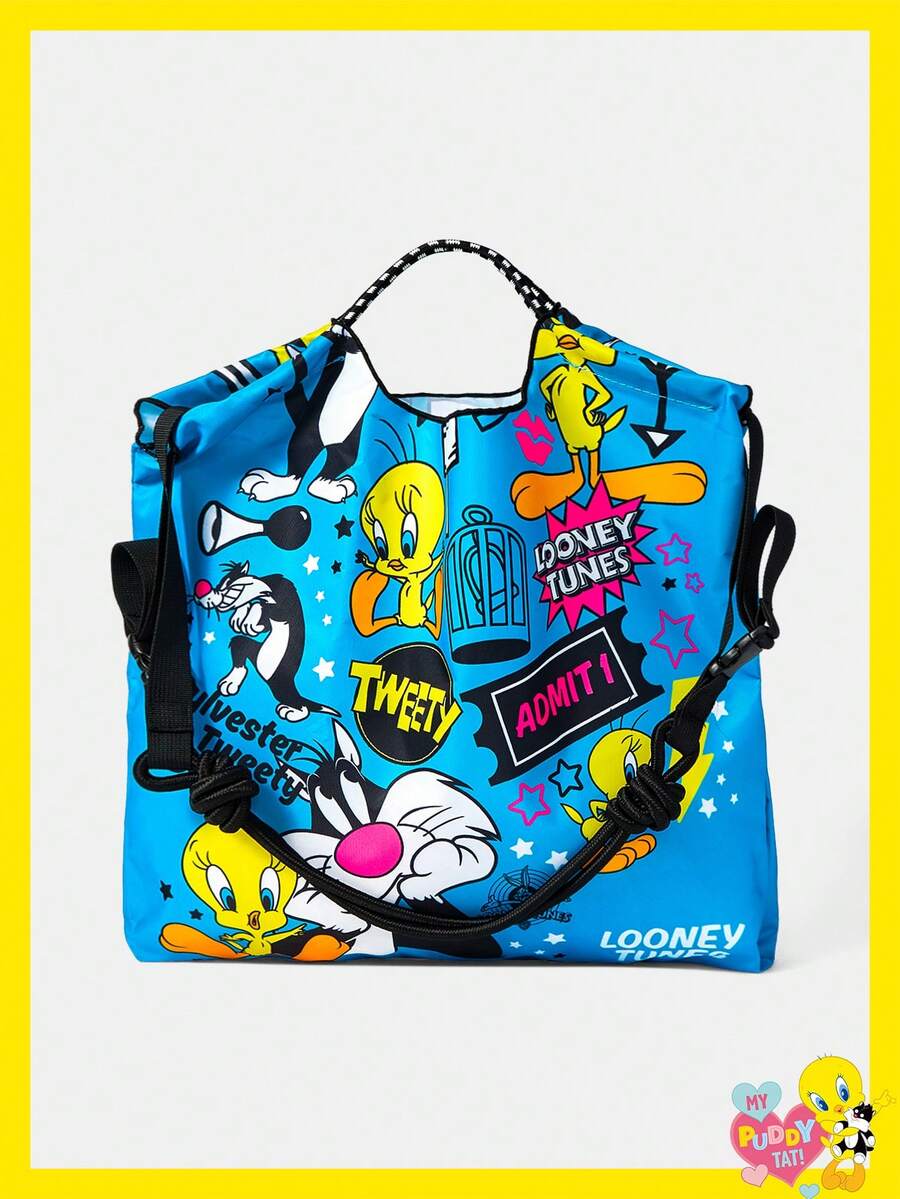 LOONEY TUNES X SHEIN Bolsa Sacola de Grande Capacidade à Prova d'Água ...