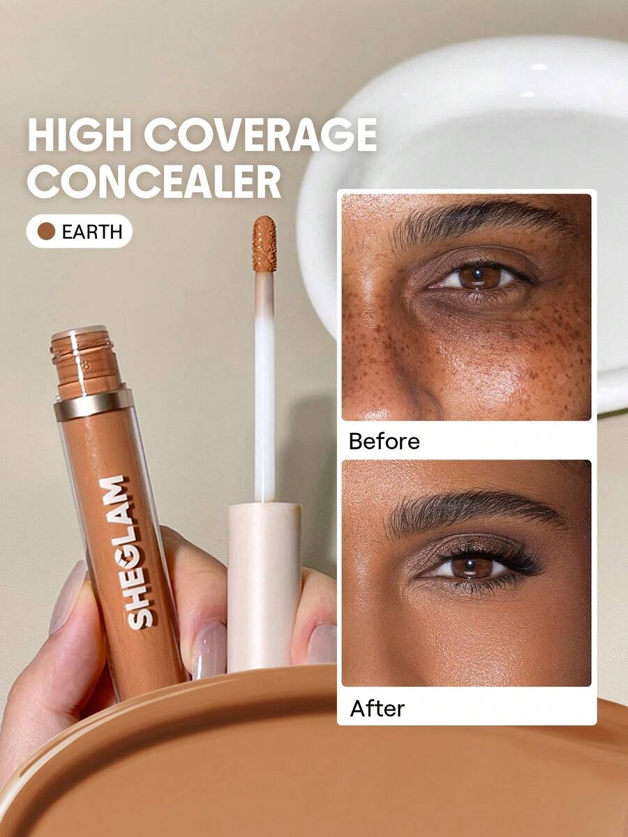 SHEGLAM Like Magic 12Hr Full Coverage Concealer-Earth Matte Liquid ...