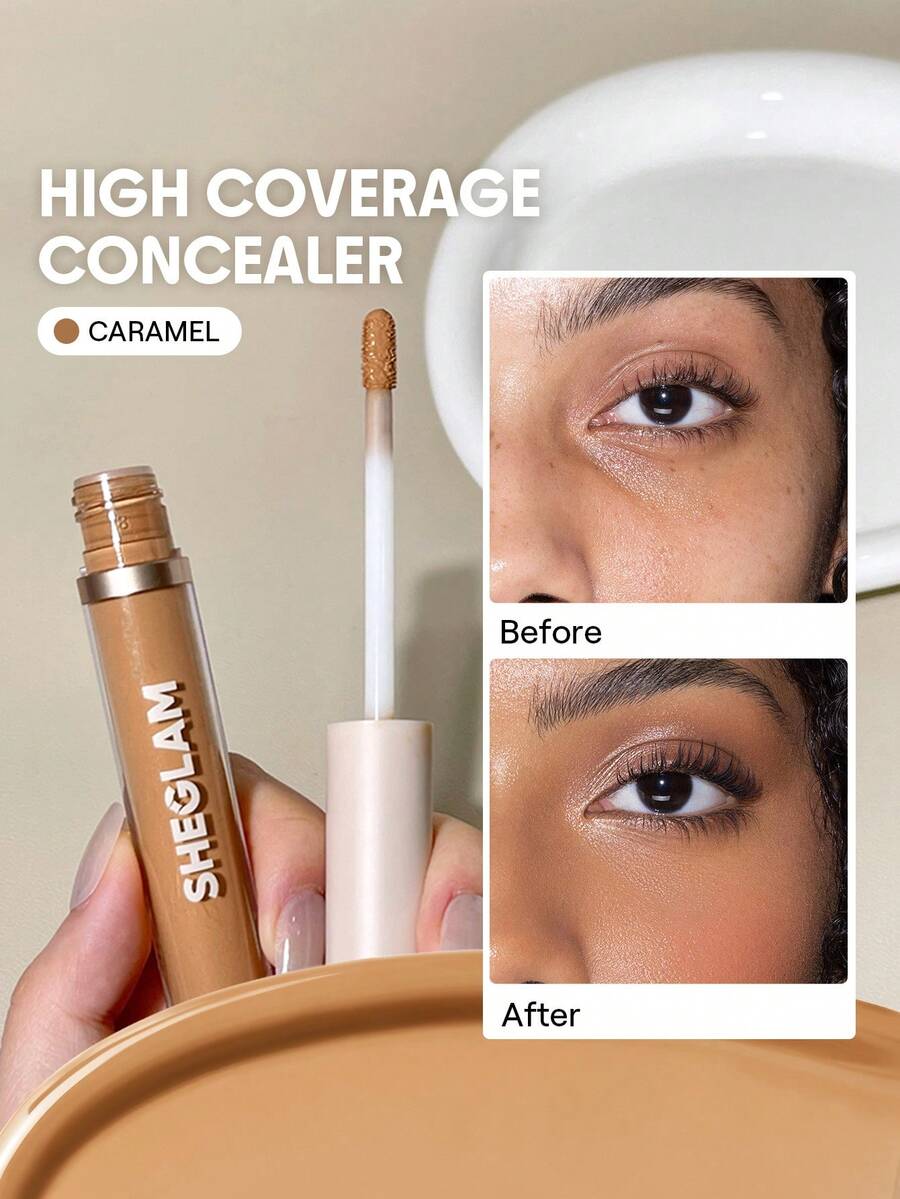 SHEGLAM Like Magic 12Hr Full Coverage Concealer-Caramel Matte Liquid ...
