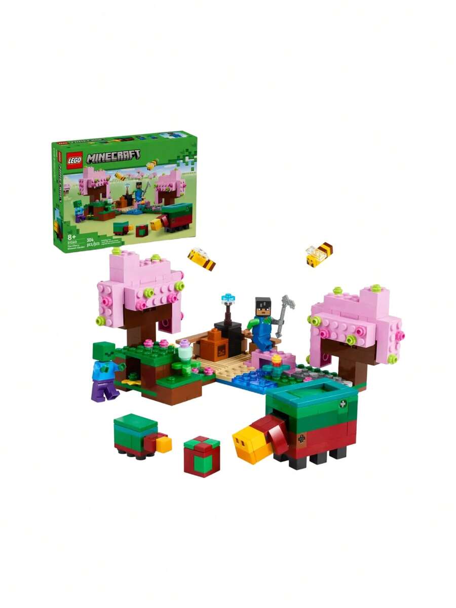 LEGO Minecraft™ The Cherry Blossom Garden GIRLS FIRST 21260 | Mode de ...