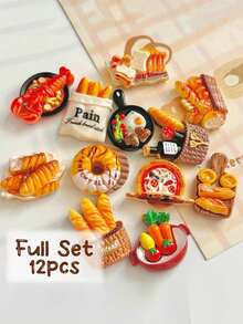 12-Piece Delicious Food Theme Fridge Magnets, Kitchen & Bakery Magnetic ...
