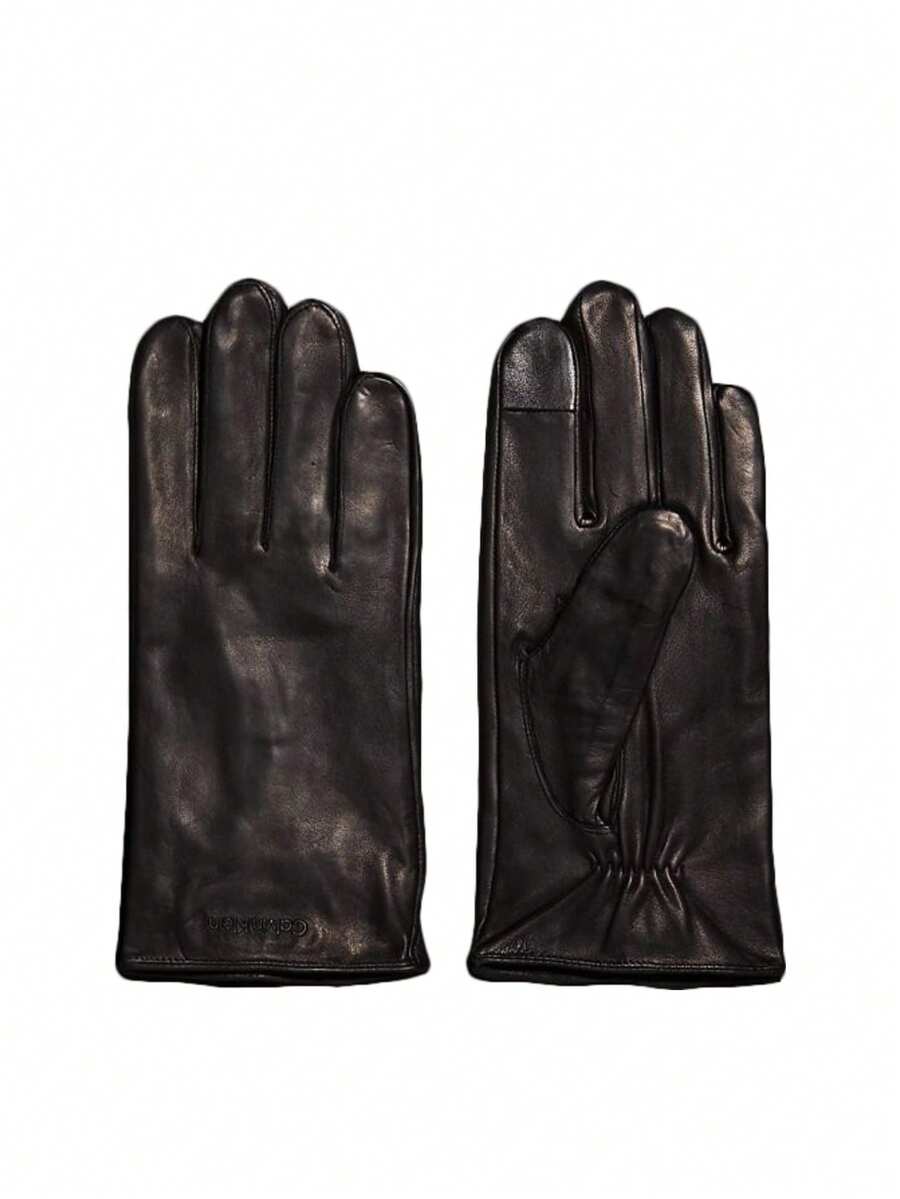 Calvin Klein Leather Classic Men's Gloves Black | Mode de Mujer | SHEIN ...