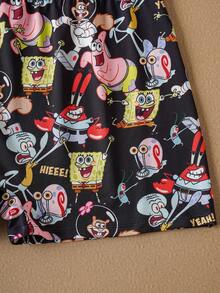SpongeBob SquarePants | SHEIN Plus Size Cartoon Pattern Scoop Neck Bra ...