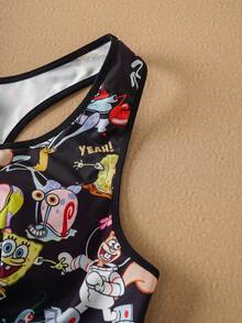 SpongeBob SquarePants | SHEIN Große Größen Lingerie-Set mit Cartoon ...