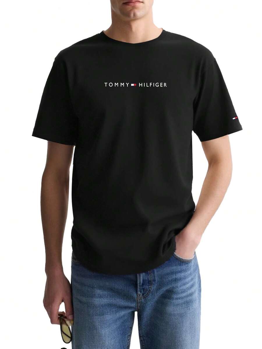 Tommy Hilfiger Relaxed Men's Short Sleeve Black | Mode de Mujer | SHEIN ...