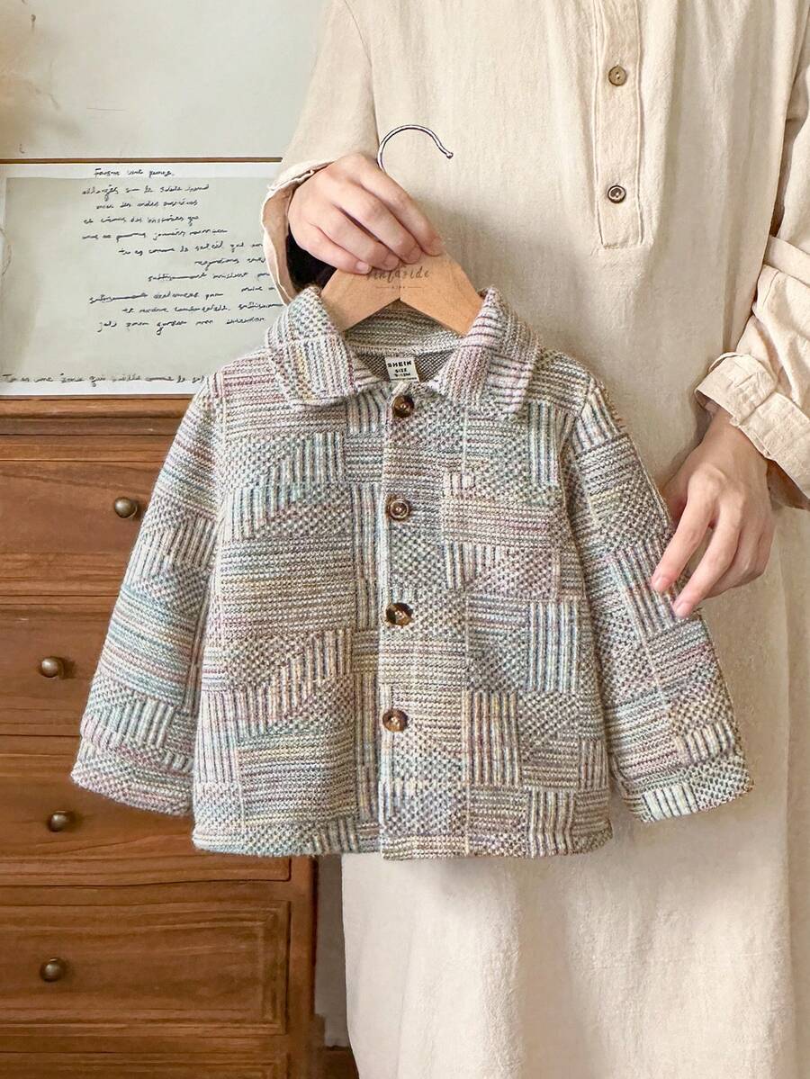 Vintaside Kids Baby Boy Retro Fashionable Versatile Long Sleeve Jacket ...