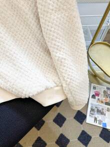 Resyla Moletom Casual de Manga Longa com Decote Redondo e Ombros Caídos ...