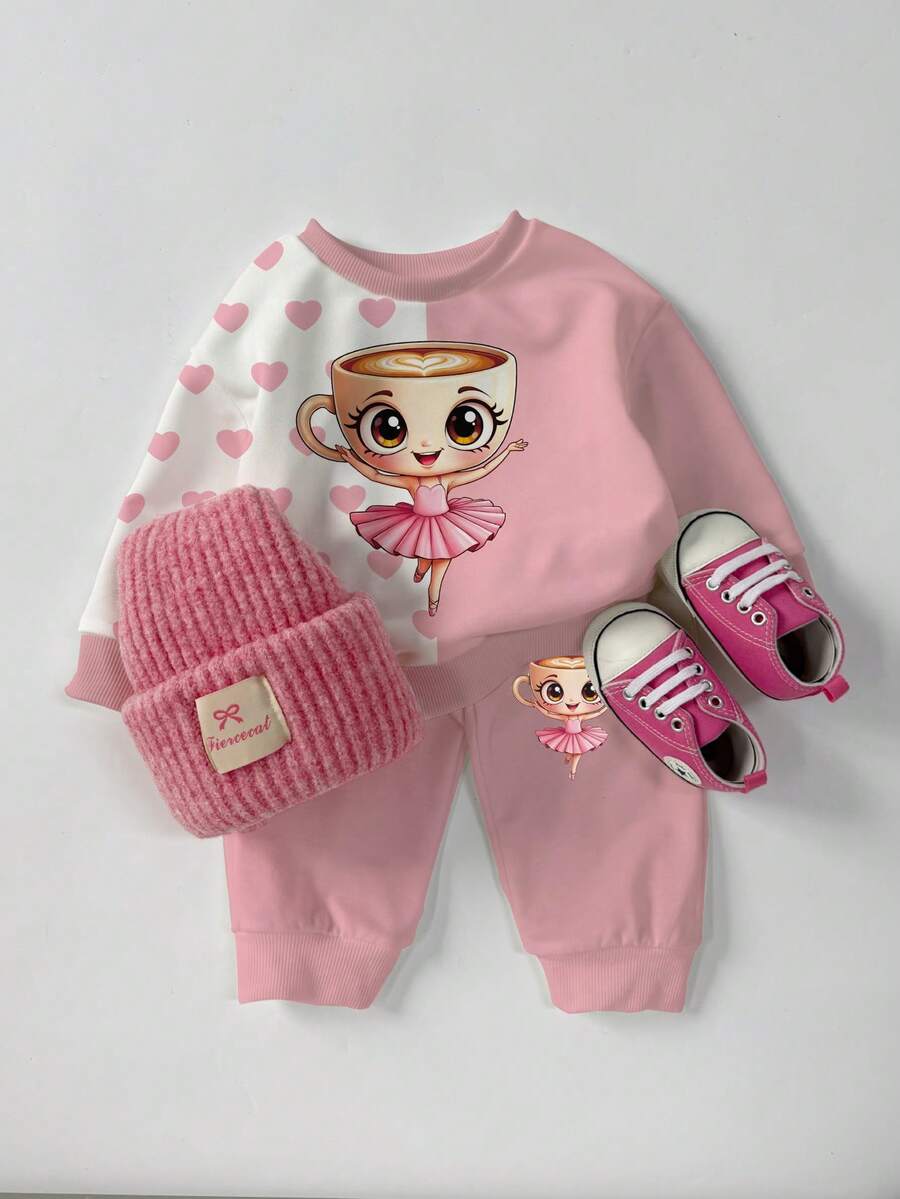 2pcs/Set Infant Toddler 0-3Y Unisex Baby Boy Girl Cute Cartoon Print ...